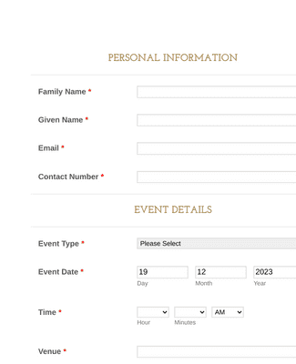 Event Photobooth Request Form Template | Jotform