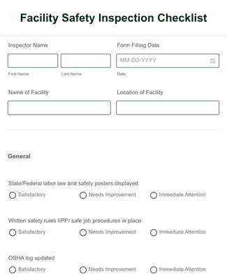 Equipment Process Inspection Form Template | Jotform
