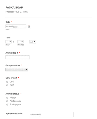 FASXA SOAP Form Template | Jotform