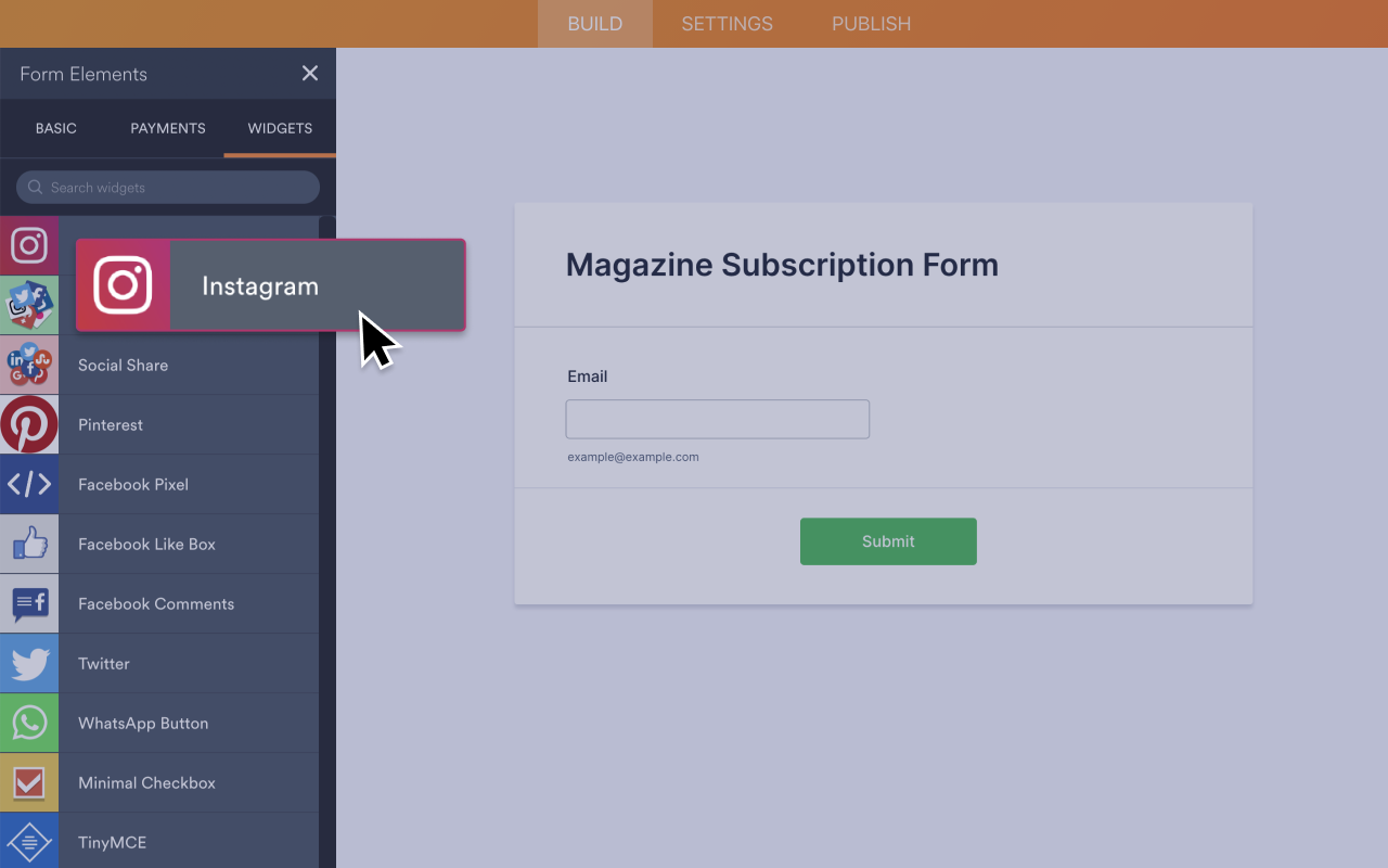 Instagram - Form Widgets | Jotform