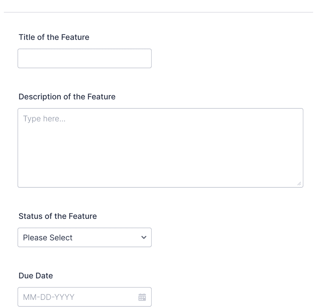 Feature Details Form Template | Jotform