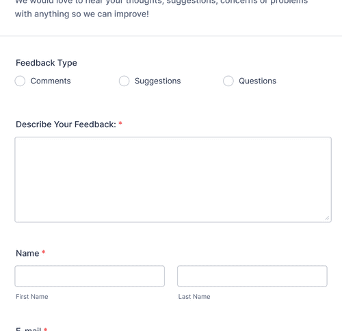 Meeting Feedback Form Template | Jotform