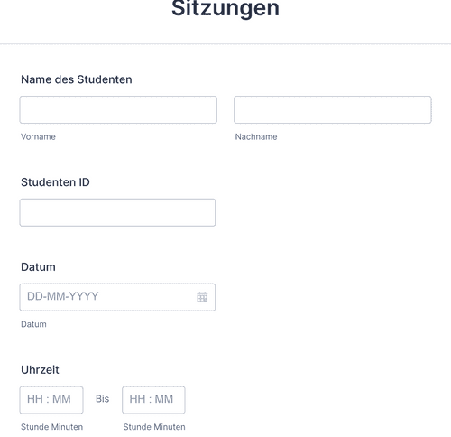 Feedback Formular für E-Learning Sitzungen Formularvorlage | Jotform