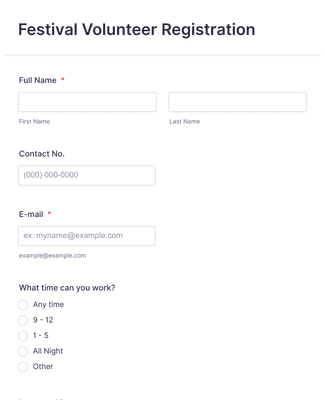 60+ Volunteer Registration Forms | JotForm