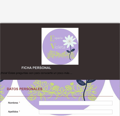 FICHA PERSONAL Plantilla de formulario | Jotform