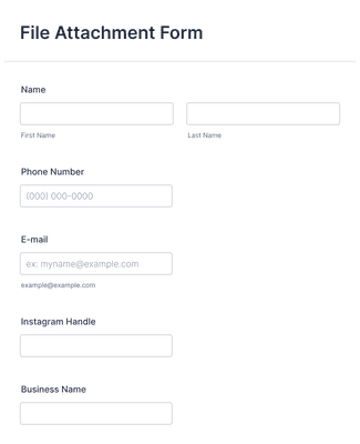 File Attachment Form Template | Jotform