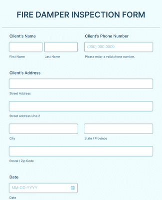 Fire Alarm System Inspection Form Template | Jotform