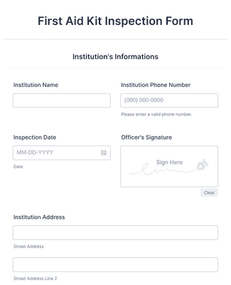 Tool Inspection Form Template | Jotform