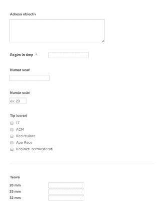 Fisa Interventie Form Template | Jotform