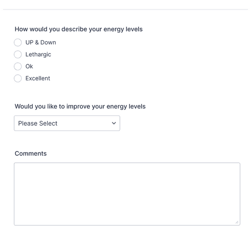 Fitness and Health Survey Form Template | Jotform