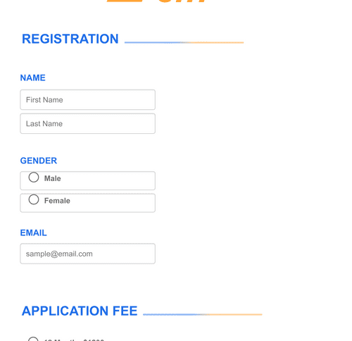 Fitness Gym Registration Form Template | Jotform