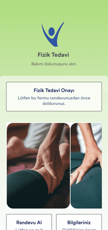 Fizik Tedavi Uygulaması Şablon | Jotform