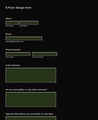 Flyer Design Form Template | Jotform