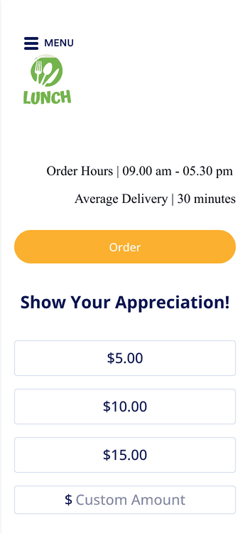 Food Delivery Tip App Template | Jotform