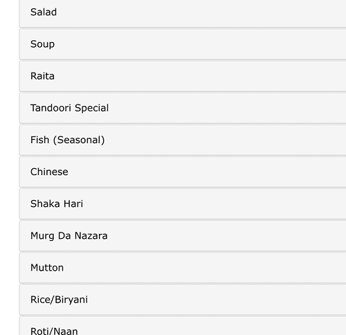 Detailed Food Menu Form Template | Jotform