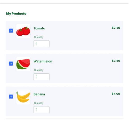 Food Store Order Form Template | Jotform