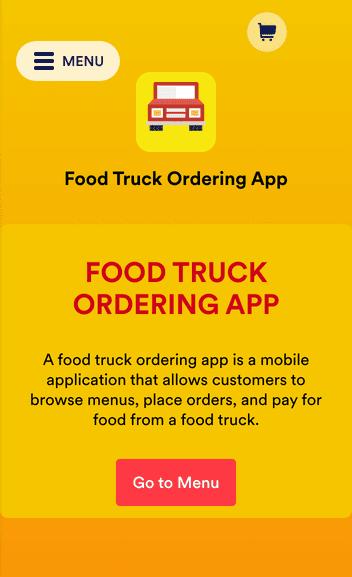 Food Truck Ordering App Template | Jotform