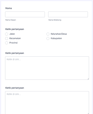 Form Evaluasi Diri Template Formulir | Jotform