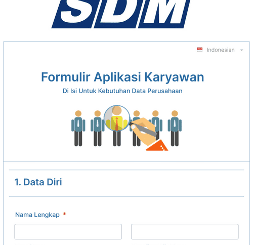 Form Lamaran Kerja Template Formulir | Jotform