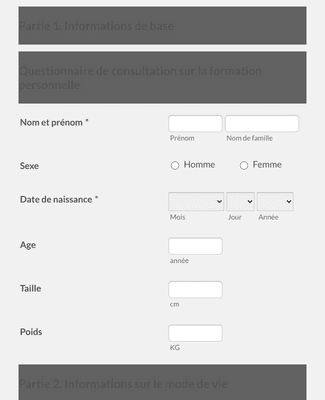 Formulaire de demande de formation personnelle Modèle du formulaire ...