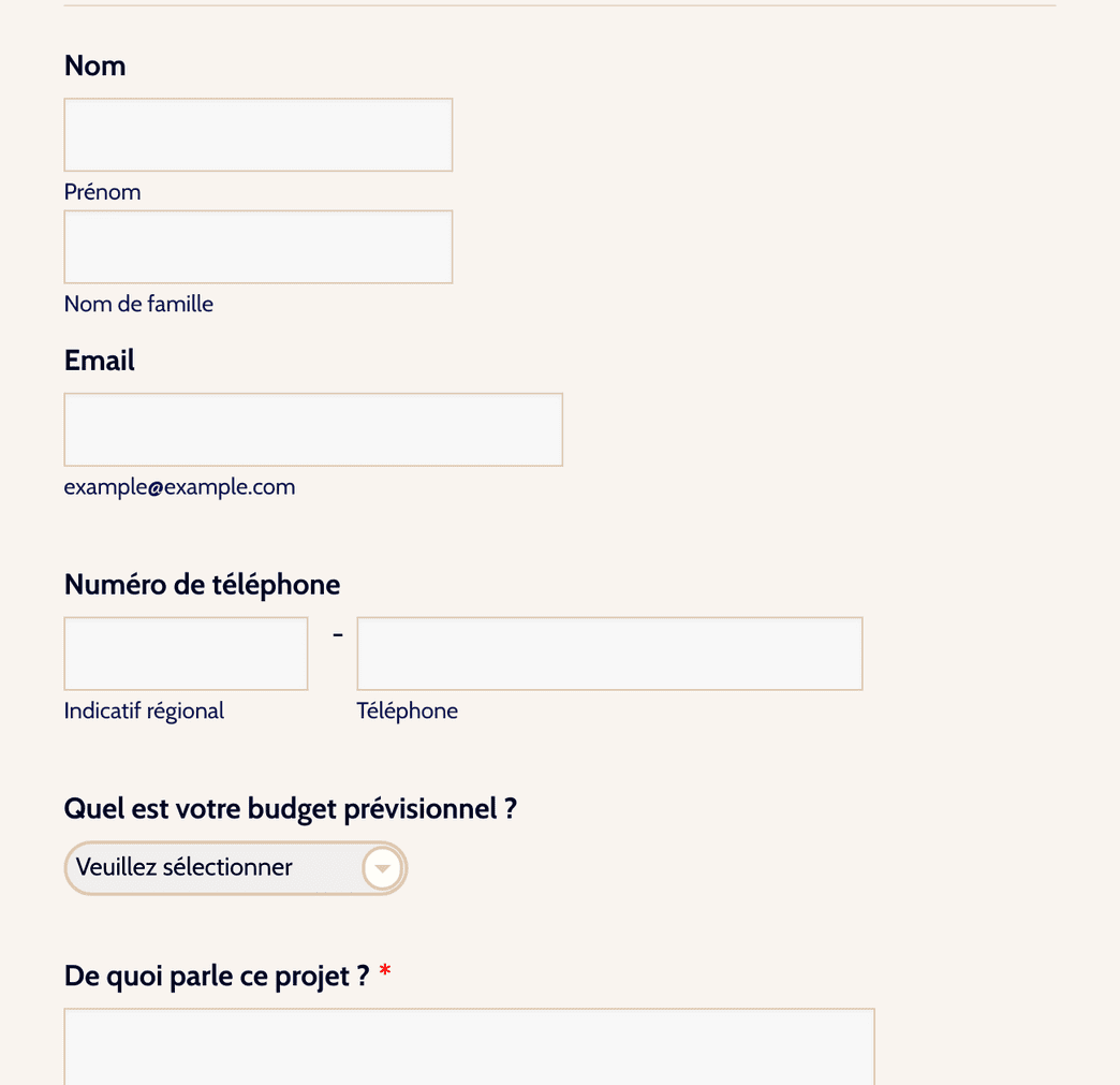 Formulaire de demande de site Web Modèle du formulaire | Jotform