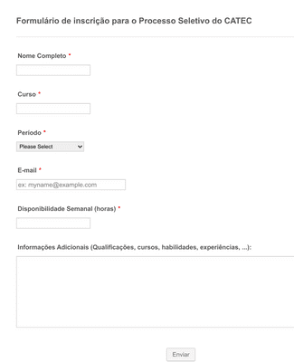 Formulário de cadastro (Português) Modelo de Formulário | Jotform