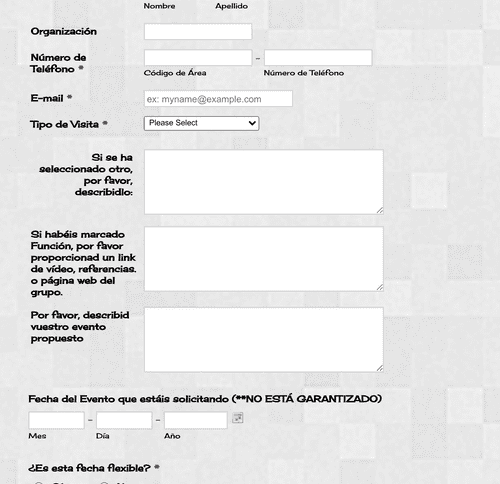 Formulario de Solicitud Visitante Especial Plantilla de formulario ...