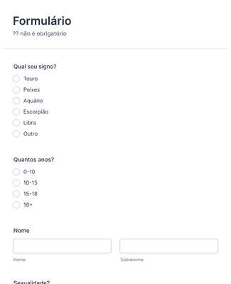 Formulário para ser amigos Modelo de Formulário | Jotform