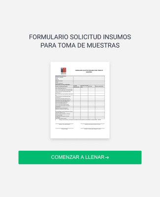 FORMULARIO SOLICITUD INSUMOS PARA TOMA DE MUESTRAS Plantilla de ...