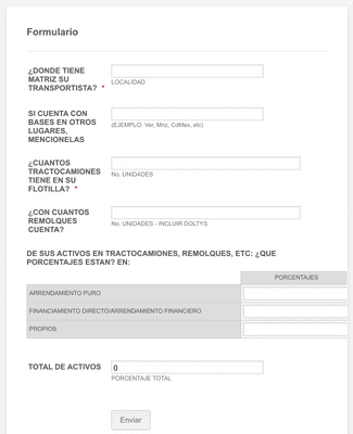Formulario TEST Form Template | Jotform