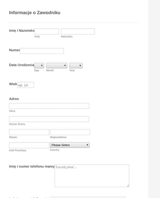 Formularz Zaświadczenia Szablon Formularza | Jotform