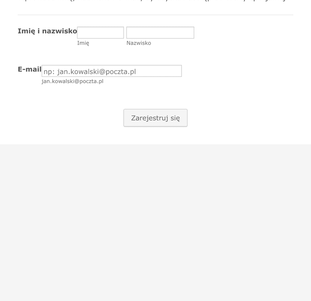 Formularz Rejestracji na Ofertę Specjalną Szablon Formularza | Jotform