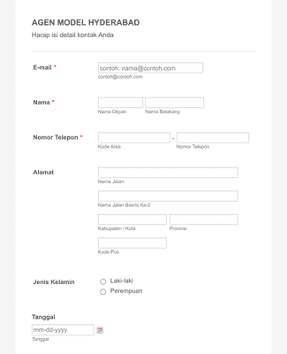 Formulir Aplikasi Model Template Formulir | Jotform