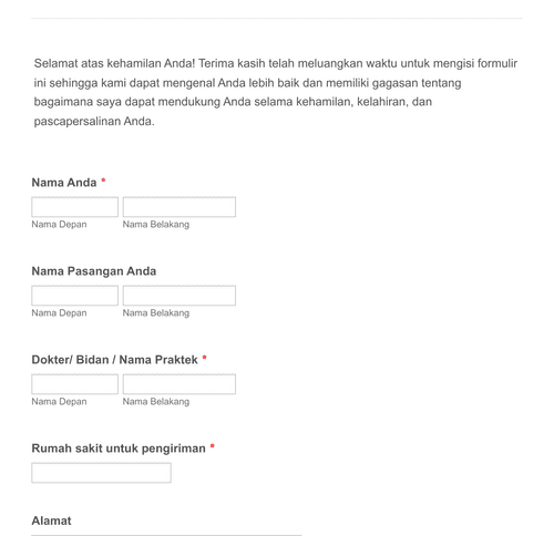 Formulir Permintaan Informasi | Jotform
