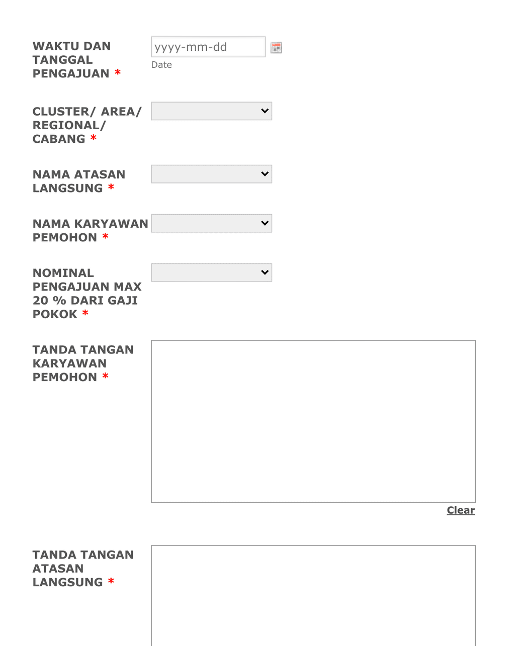 FORMULIR KASBON/ NOTA GANTUNG ( DITUTUP SEMENTARA) Template Formulir ...