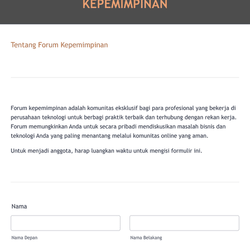 Formulir Aplikasi Keanggotaan Yang Dapat Dicetak Template Formulir ...