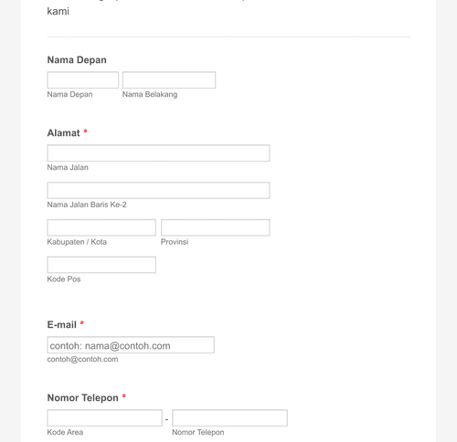 Formulir Pembelian Iklan Template Formulir | Jotform