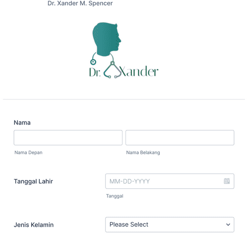 Formulir Pendaftaran Pasien Baru Template Formulir | Jotform