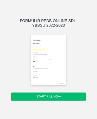 FORMULIR PPDB ONLINE SDL-YBBSU Template Formulir | Jotform