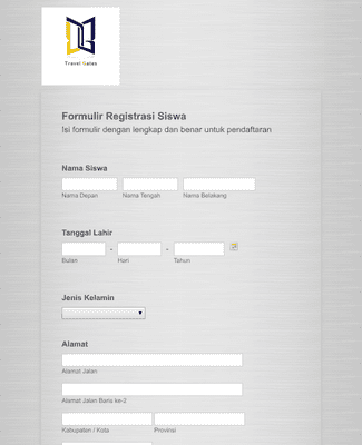 Formulir Registrasi Siswa Template Formulir | Jotform