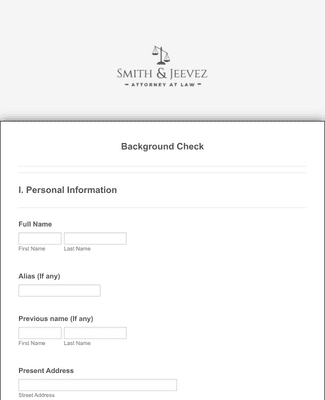 Free Background Check Authorization Form Template | Jotform