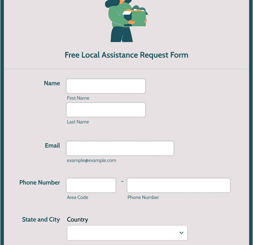 Free Local Assistance Request Form Template | Jotform