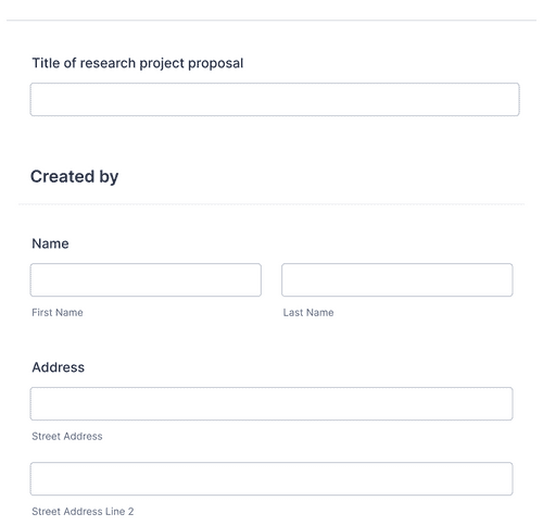 Free Project Proposal Form Template | Jotform