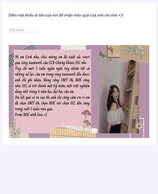 From BSK to Thuỳ Linh with love Form Template | Jotform