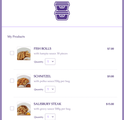 Frozen Meal Order Form Template | Jotform