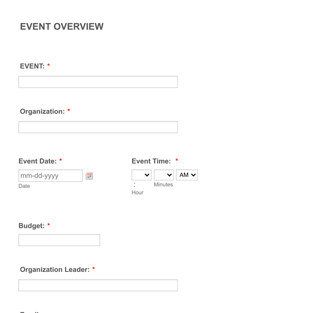 FTMBC MINISTRY REQUEST Form Template | Jotform