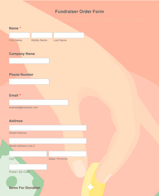 Fundraiser Order Form Template | Jotform