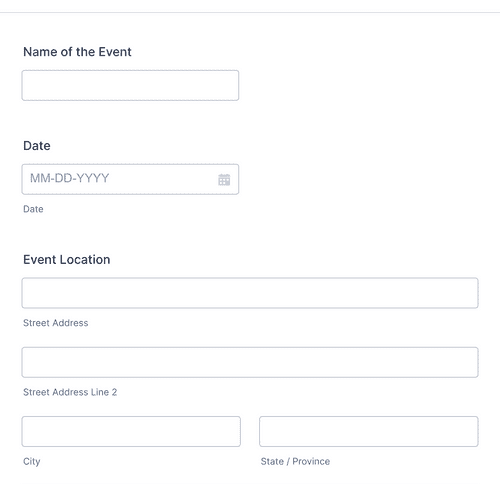 Fundraising Event Details Form Template | Jotform