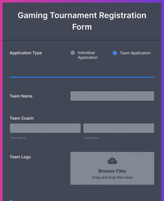 Competition Registration Form Template | Jotform