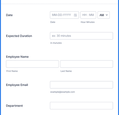 Gate Pass Form Template | Jotform